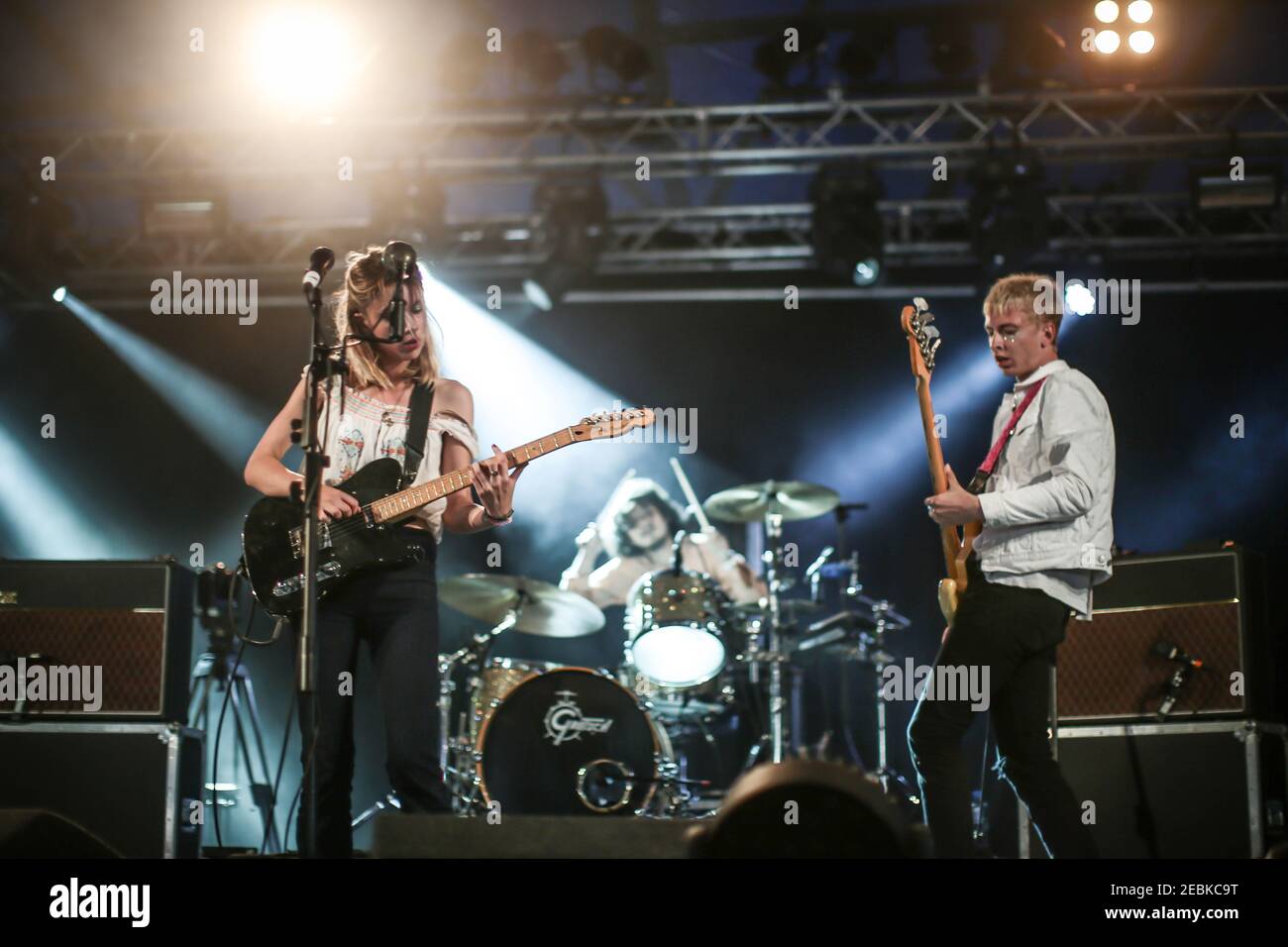 Wolf Alice performing live on stage at the 10th edition (2015) of the ...