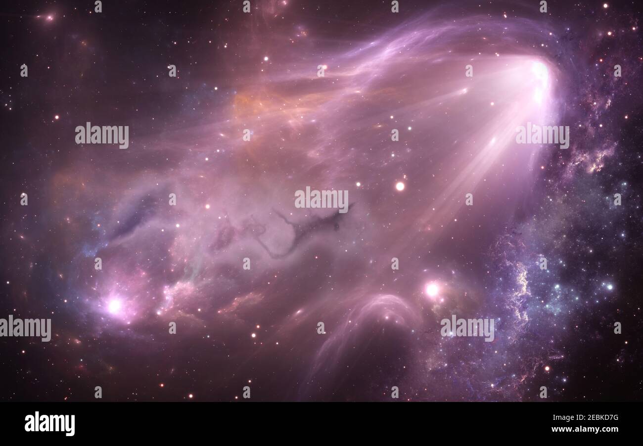 Space nebula with stars. For use with projects on science, research ...