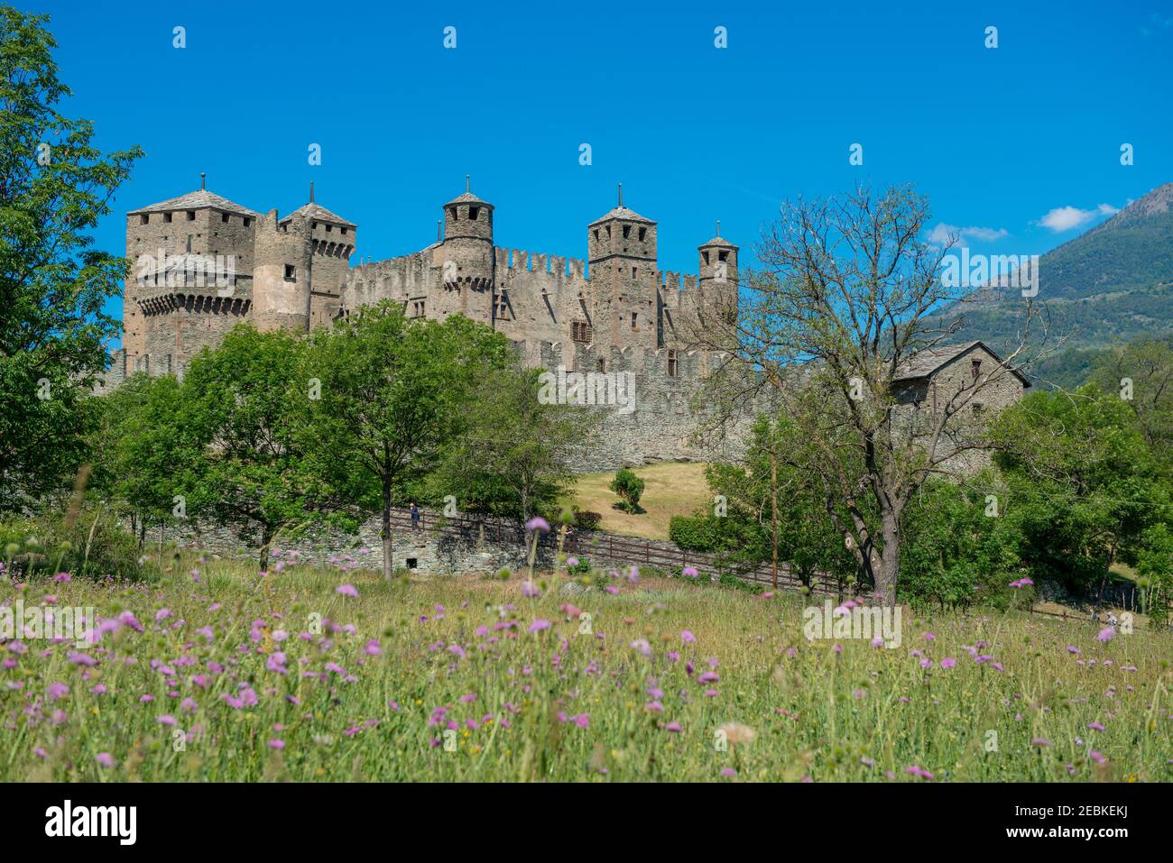 Fenis castle architecture hi-res stock photography and images - Alamy