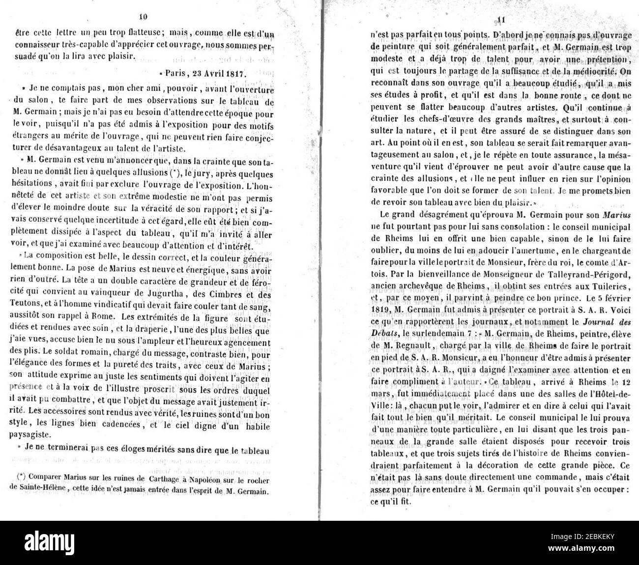 Notice biographique Germain 39264 Stock Photo - Alamy