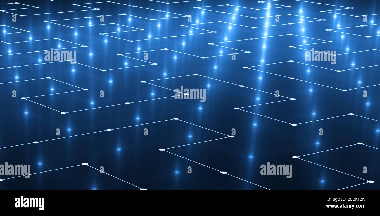 Abstract futuristic technology background. 3d illustration Stock Photo ...