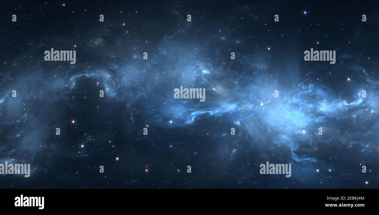Deep space nebula. Giant interstellar cloud with stars. 3D illustration ...