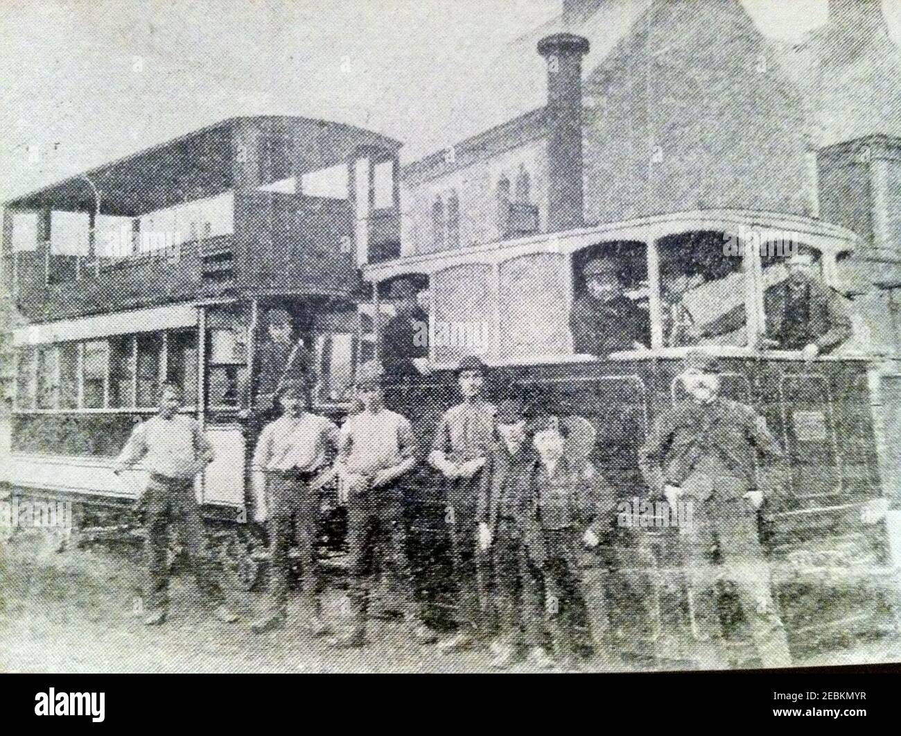 Nottingham Steam Tram ca. 1882 Stock Photo - Alamy