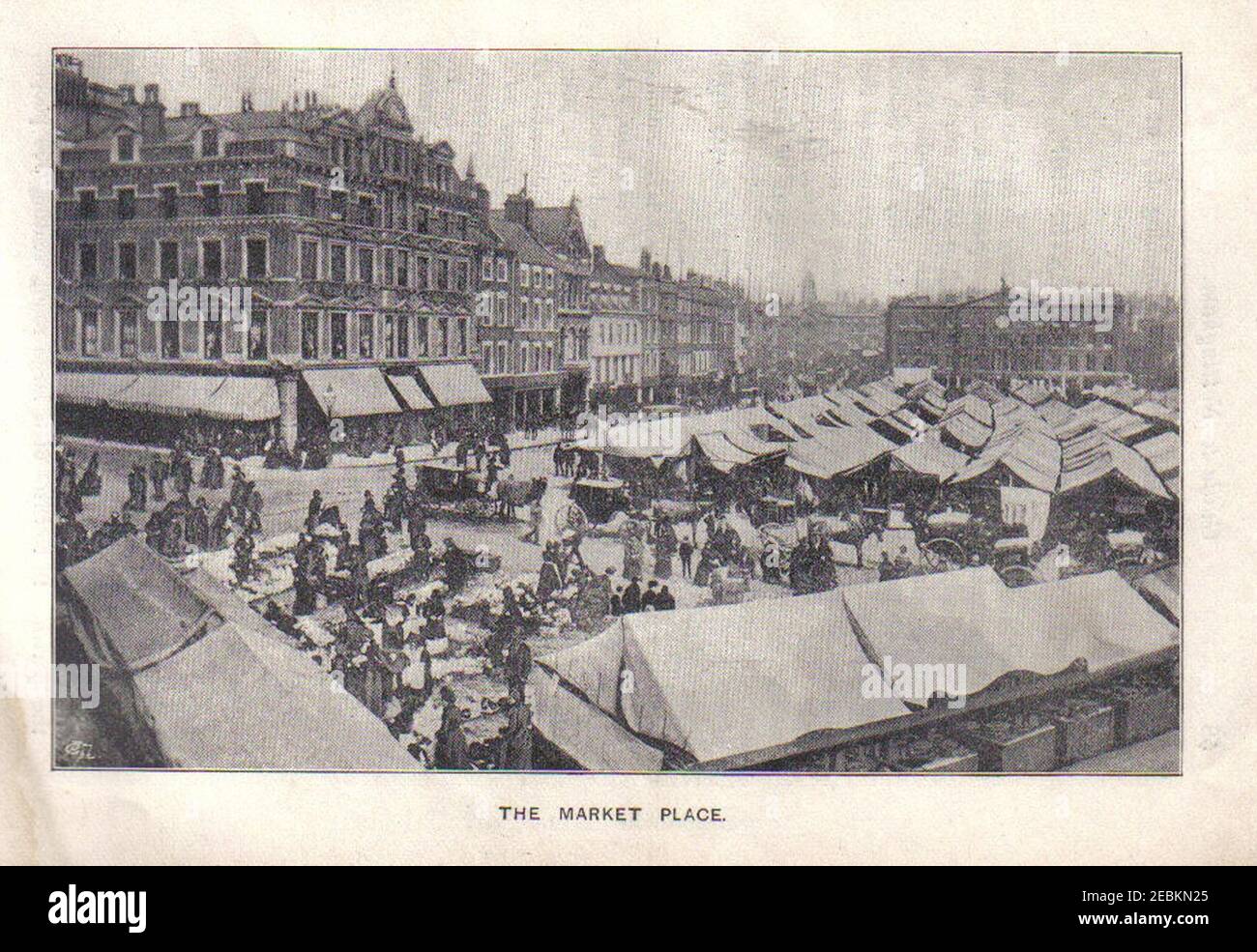 Nottingham Market Place Stock Photo - Alamy