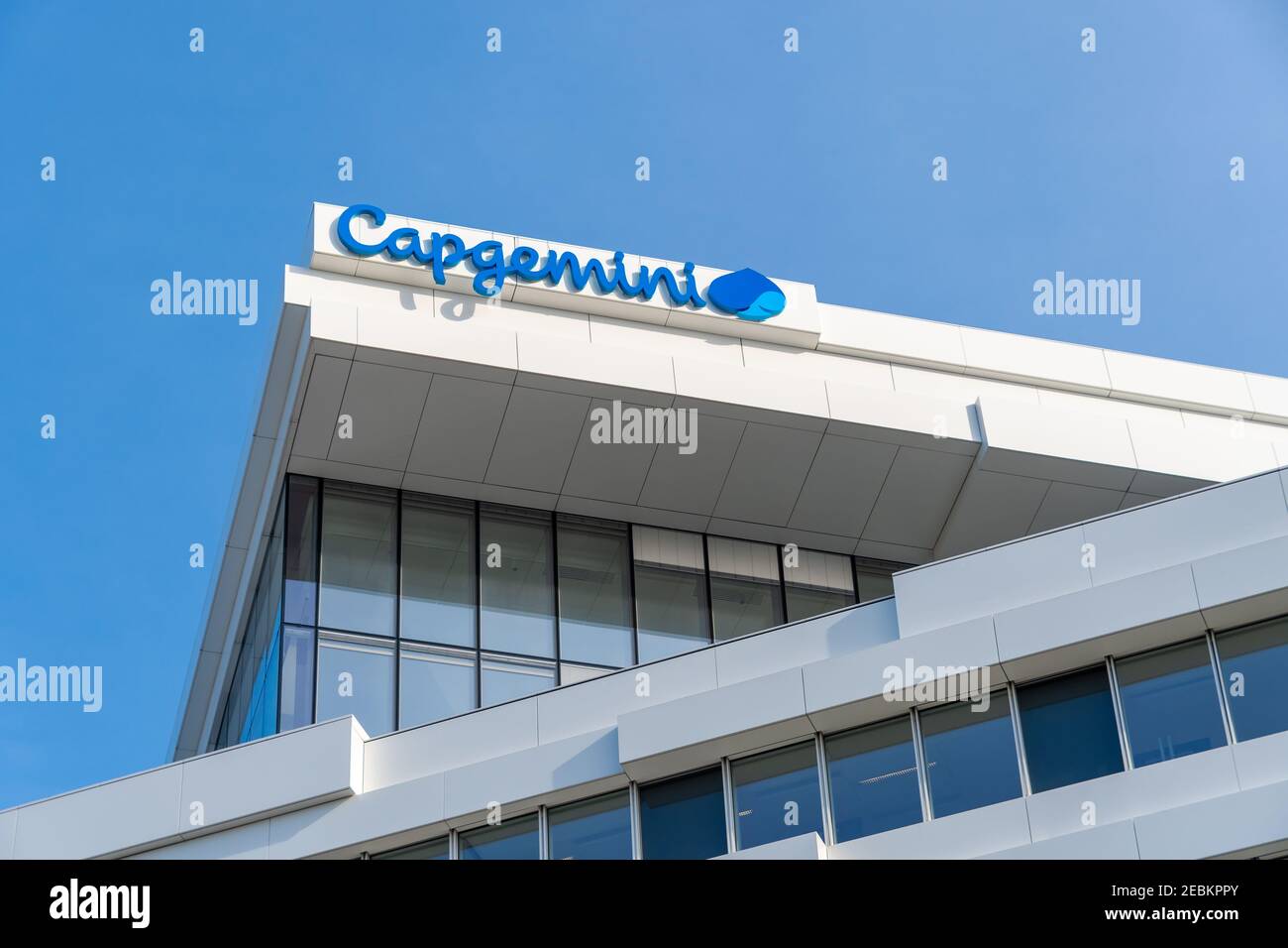 Issy-les-Moulineaux, France - February 11, 2021: Exterior view of the ...