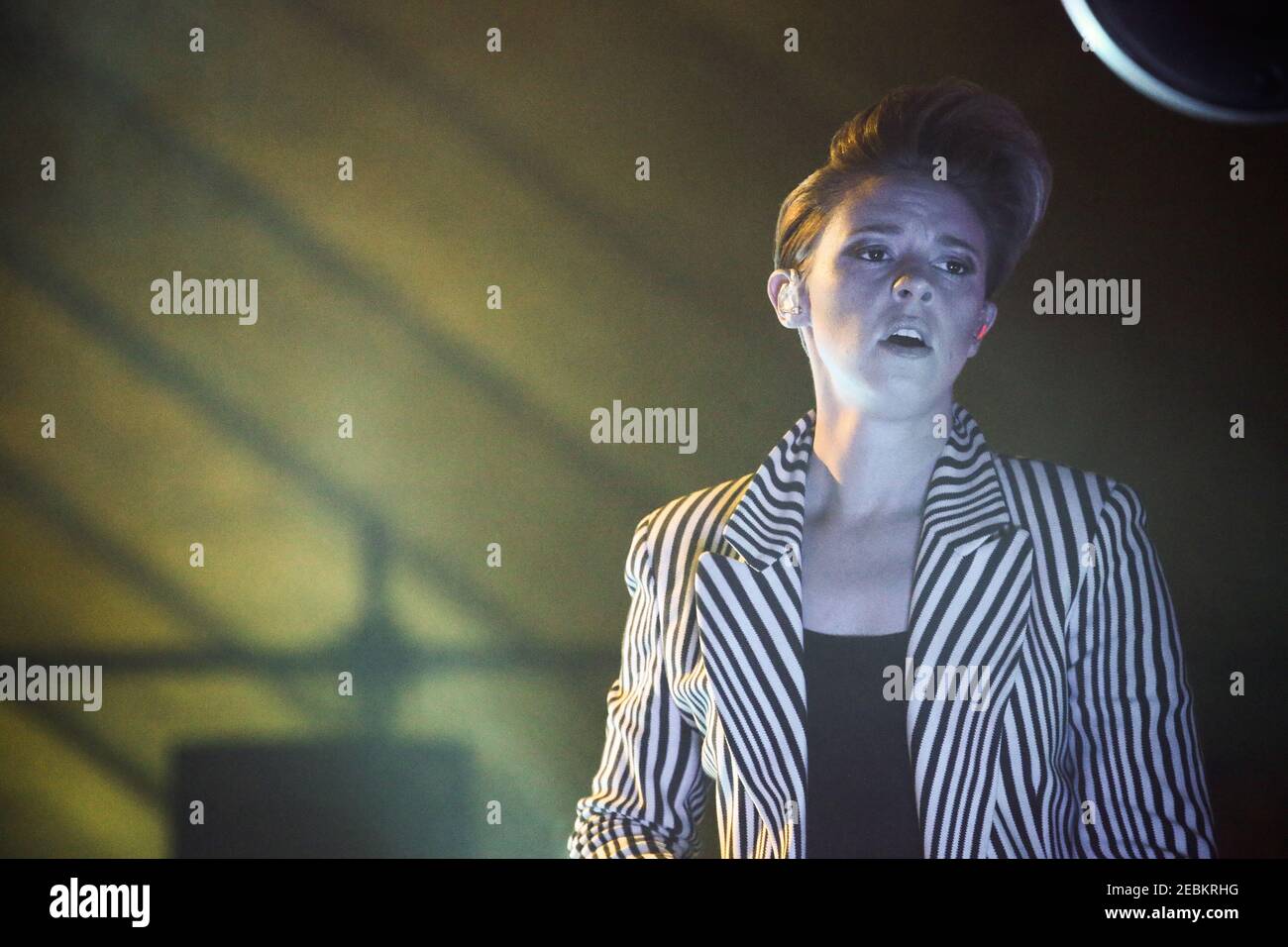 Elly Jackson of La Roux performing live on stage at the 10th edition ...