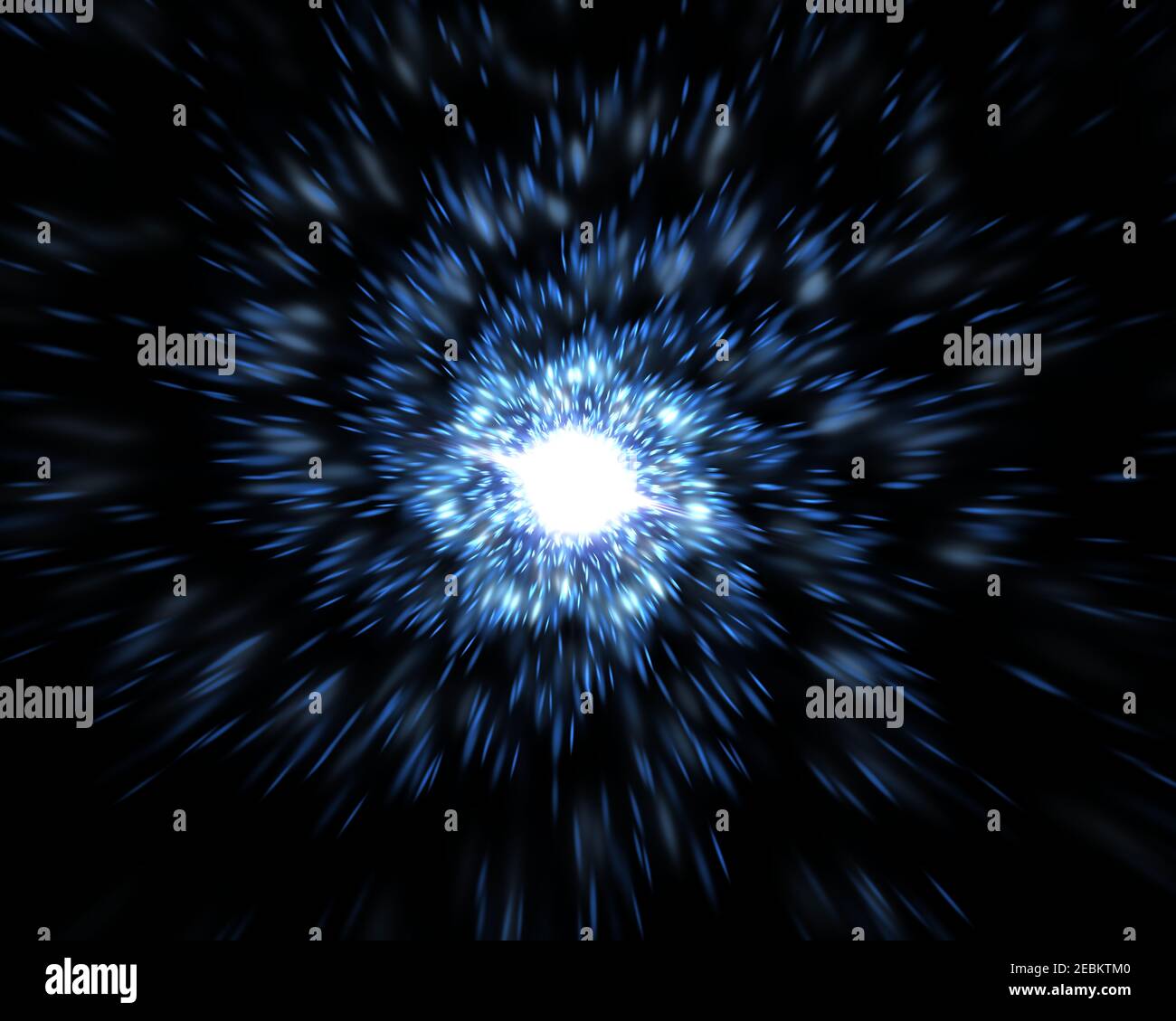 Time warp, traveling in space. Time dilation, illustration Stock Photo ...