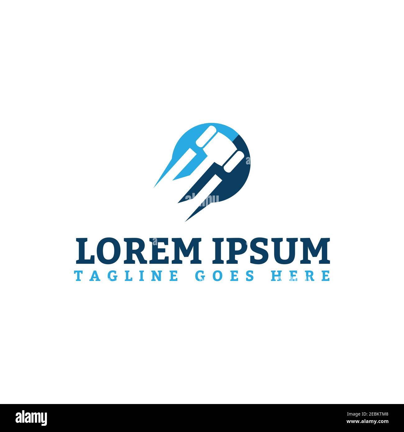 Simple design justice law symbol with hammer of justice. Law firm ...