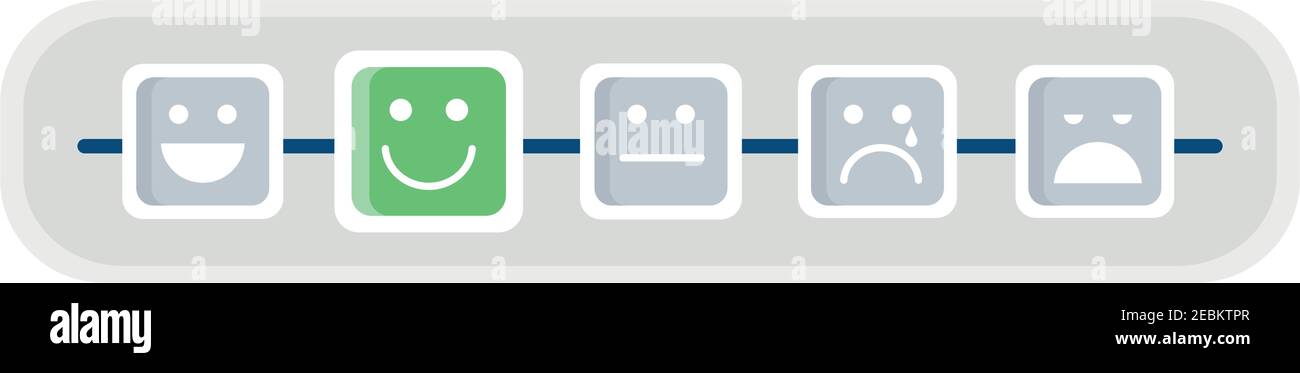 customer satisfaction bar with emojis faces measure icon Stock Vector ...