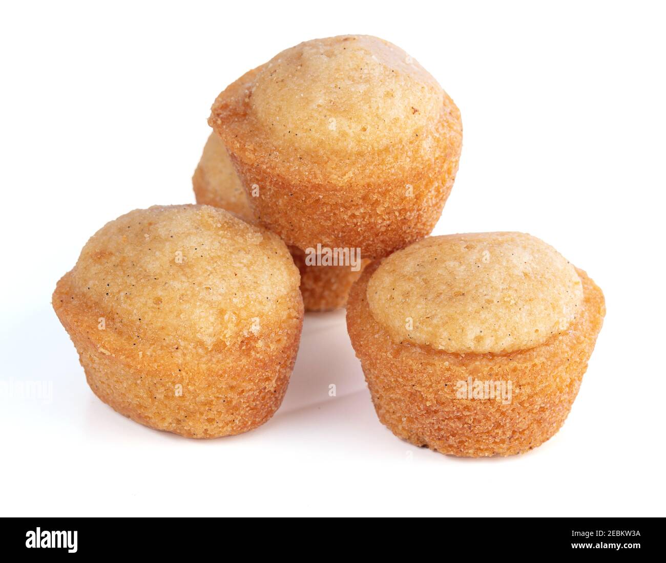 Small soft cakes to taste it on a white background Stock Photo - Alamy