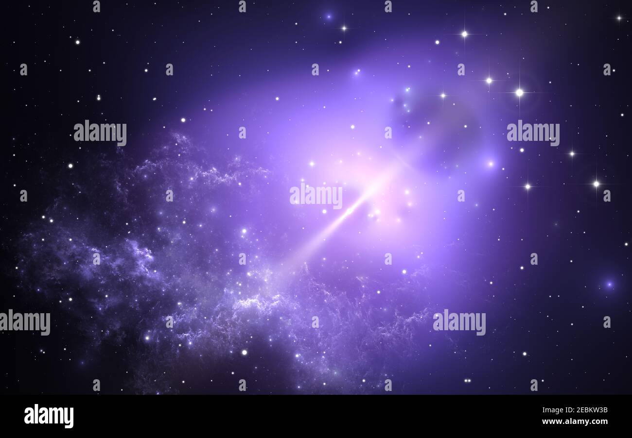 Neutron star. Space background, 3d illustration Stock Photo - Alamy