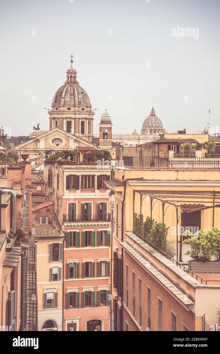 Residential houses of Rome Stock Photo - Alamy