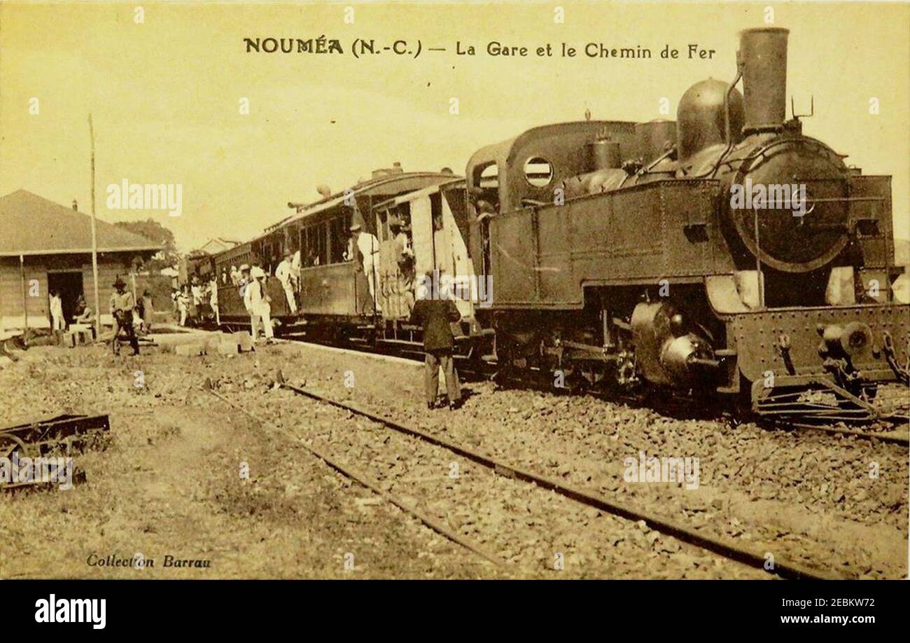 Nouvelle Calédonie - Nouméa - La et le Chemin de Fer Stock Photo - Alamy