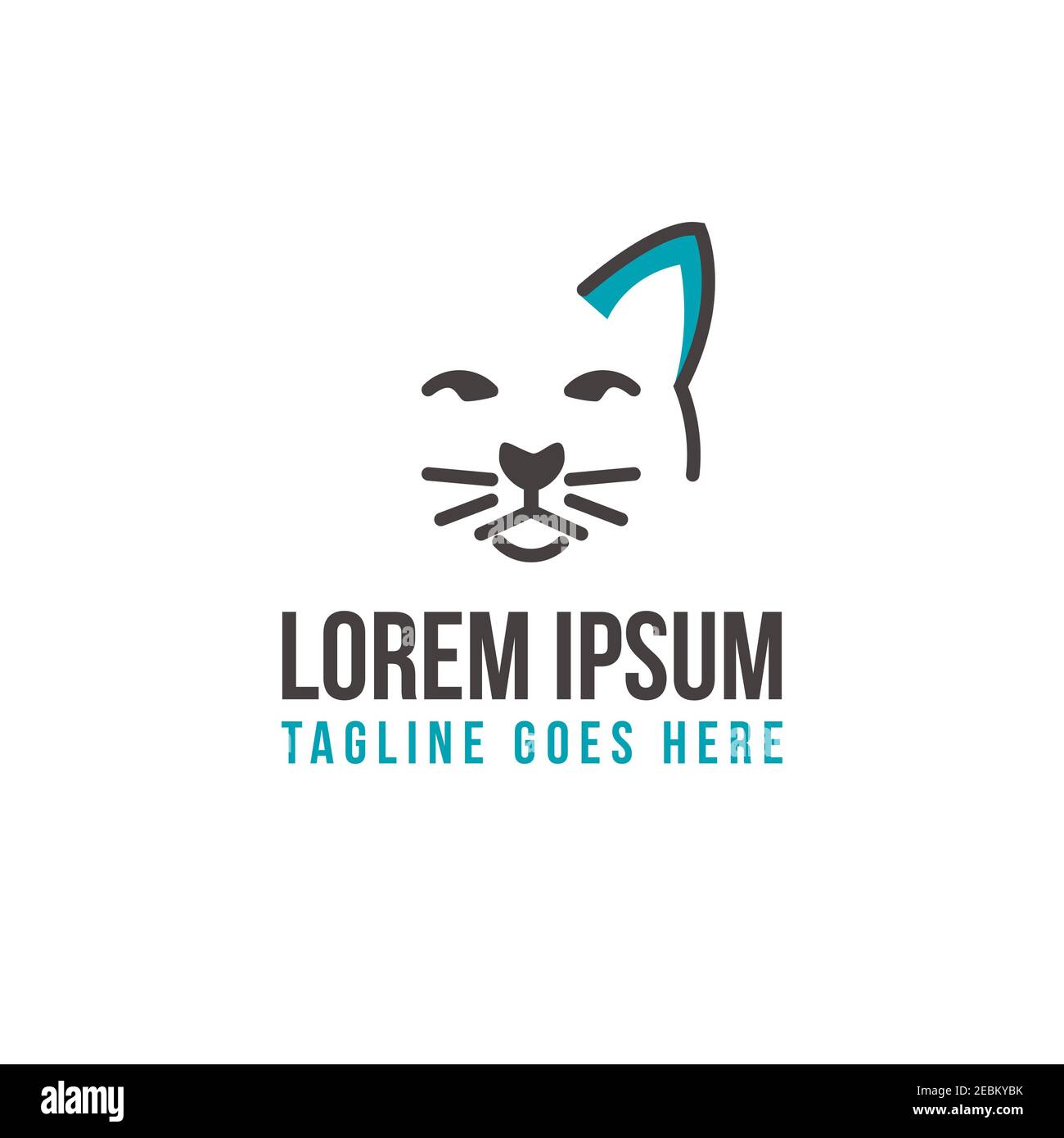 Cat face icon isolated on white background. Cat face icon in trendy ...