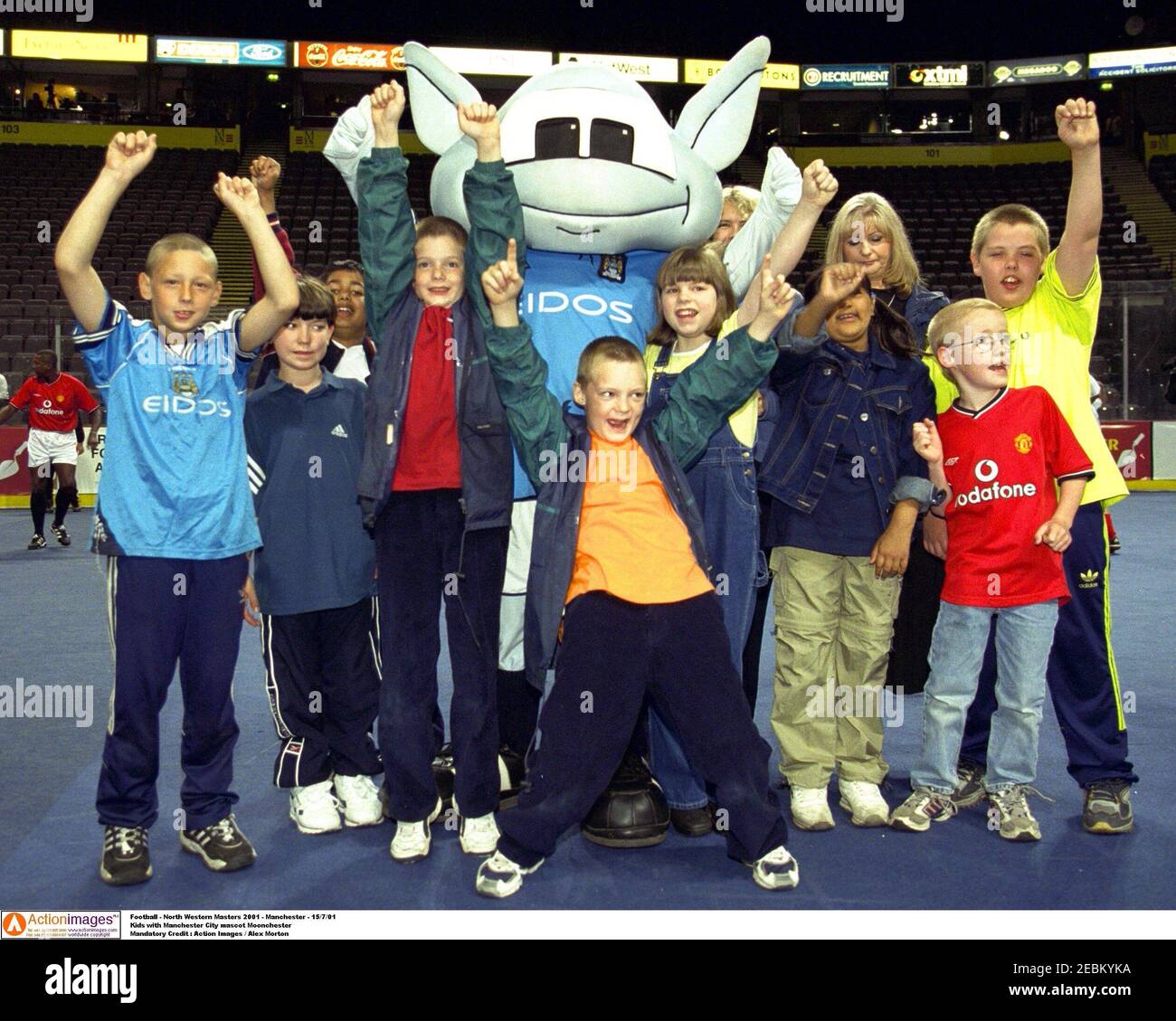 Manchester city mascot moonchester hi-res stock photography and images ...