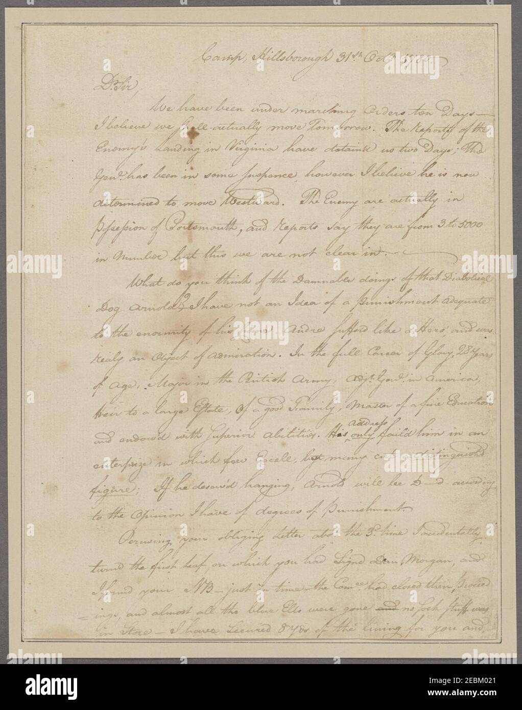 Nov. 8. Williams, (Otho Holland). Camp Hillsborough. To Brigadier ...