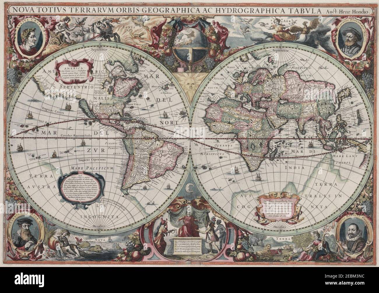 Nova totius terrarum orbis tabula hi-res stock photography and images - Alamy
