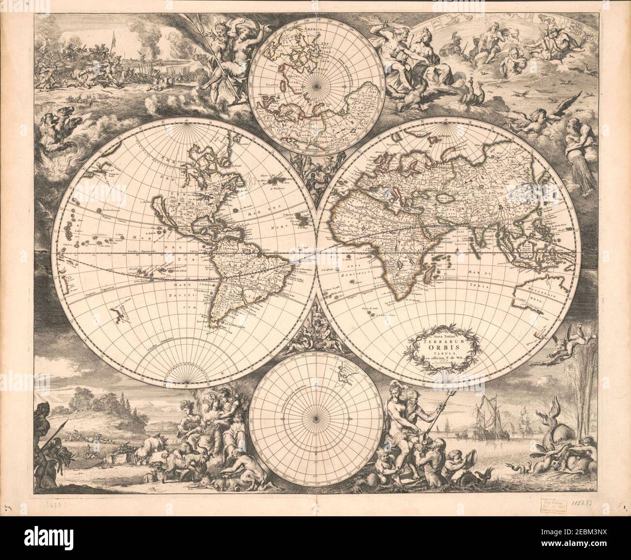 Nova totius terrarum orbis tabula hi-res stock photography and images ...