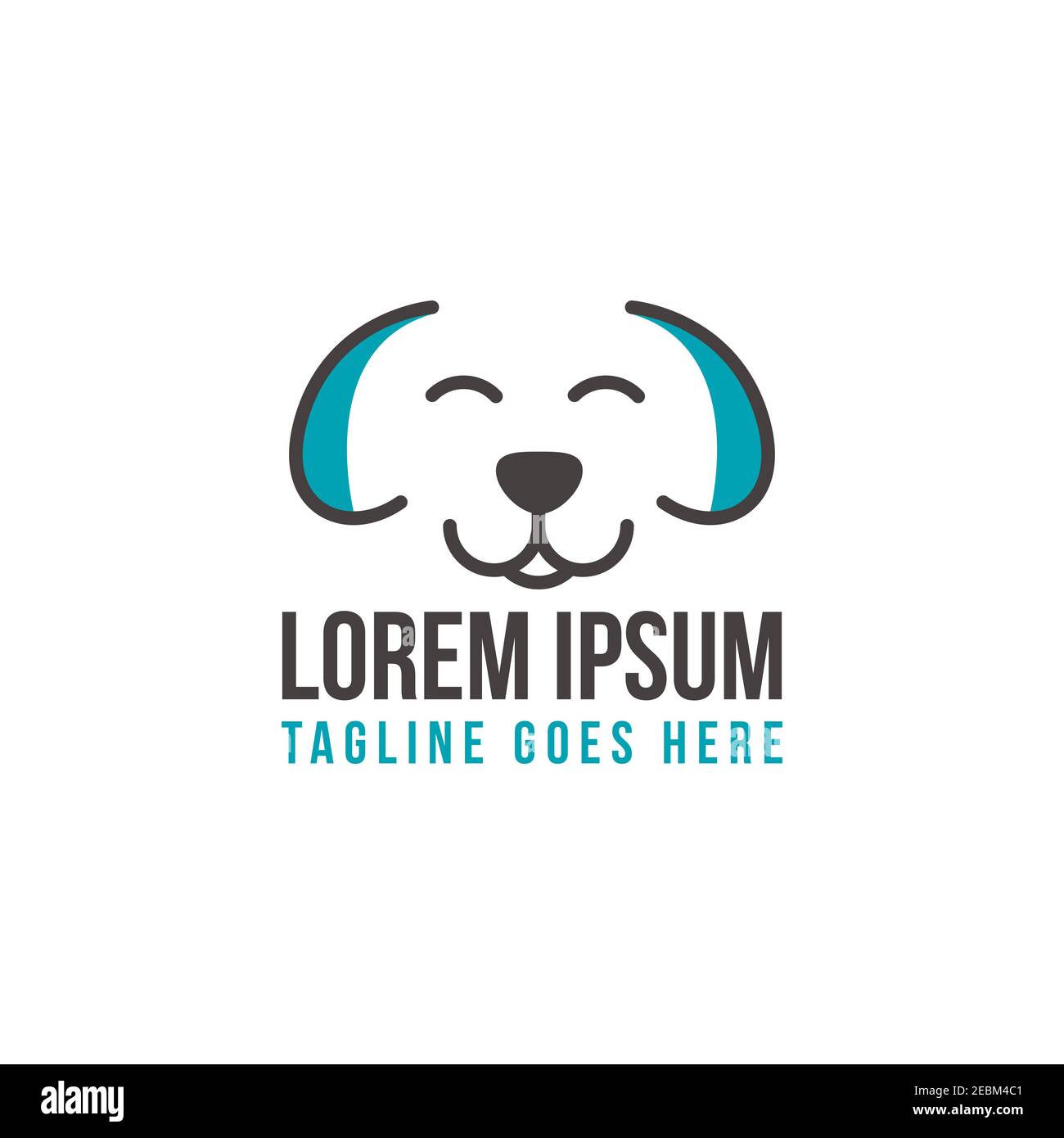 Dog face icon isolated on white background. Dog face icon in trendy ...