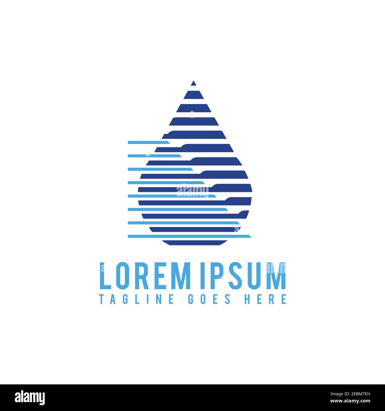 Abstract water drop sign symbol on white background. Water drop symbol ...