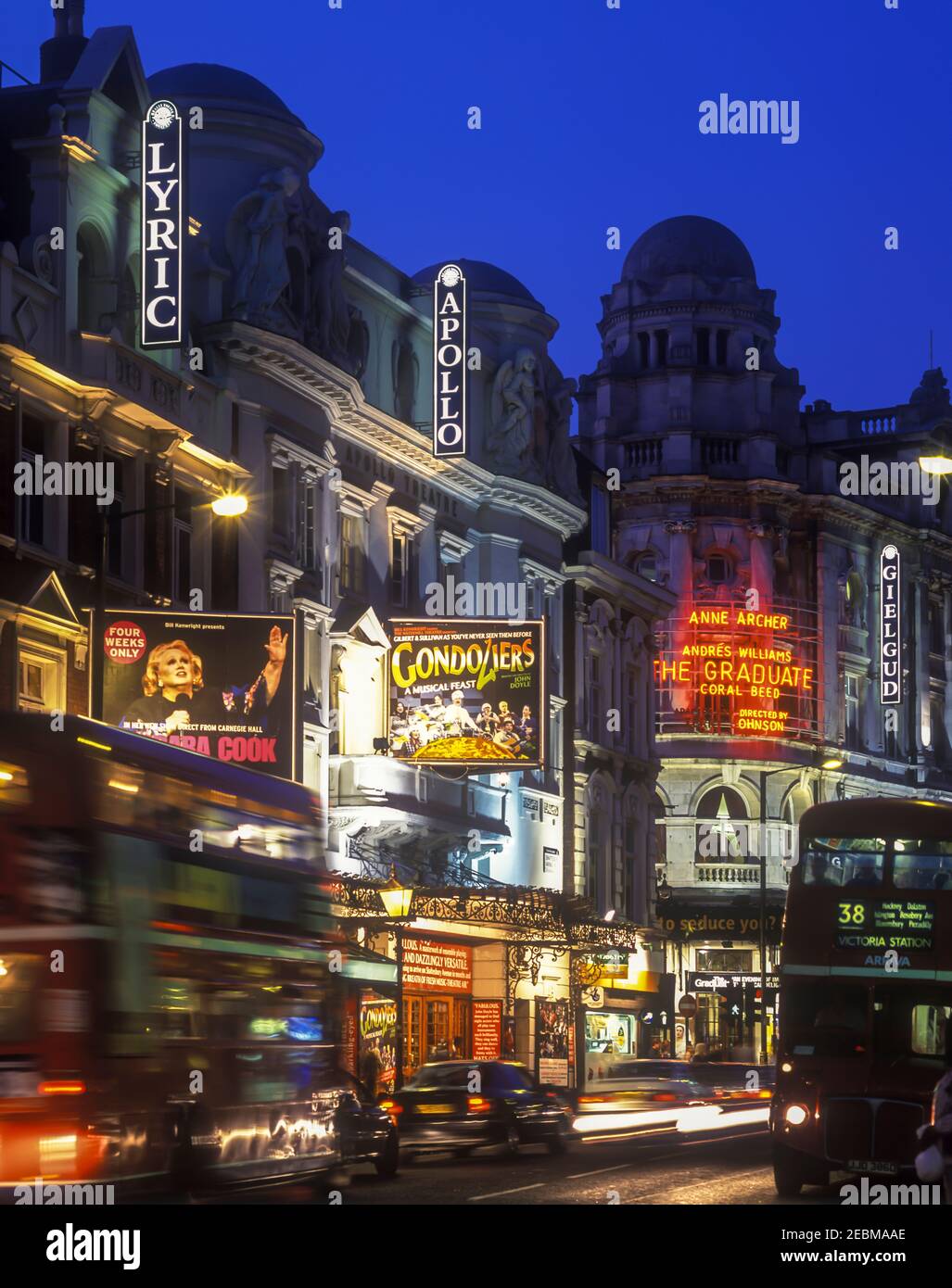 2001 HISTORICAL LYRIC APOLLO GIELGUD QUEENS THEATERS SHAFTSBURY AVENUE ...