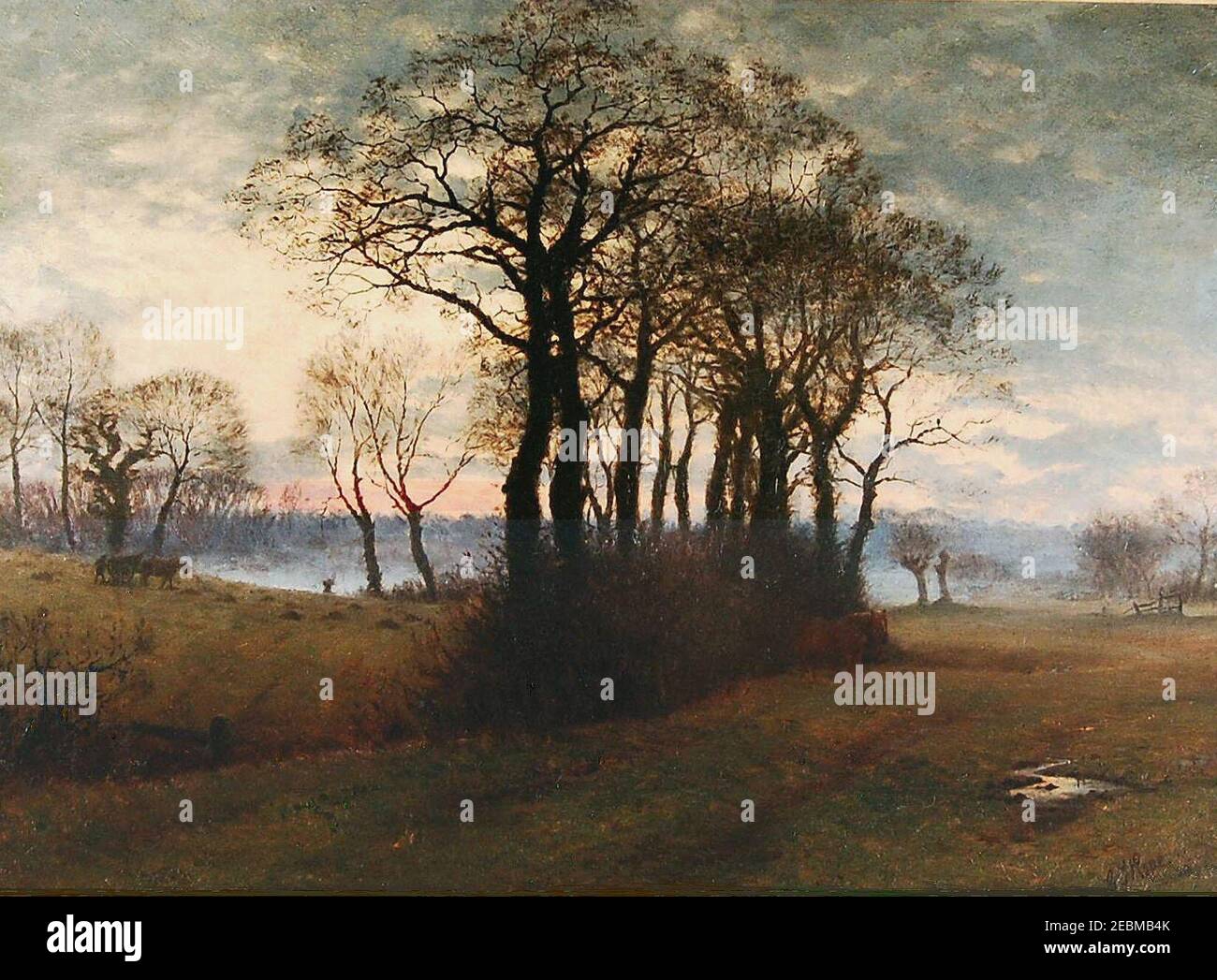 November Twilight Scene Stock Photo - Alamy