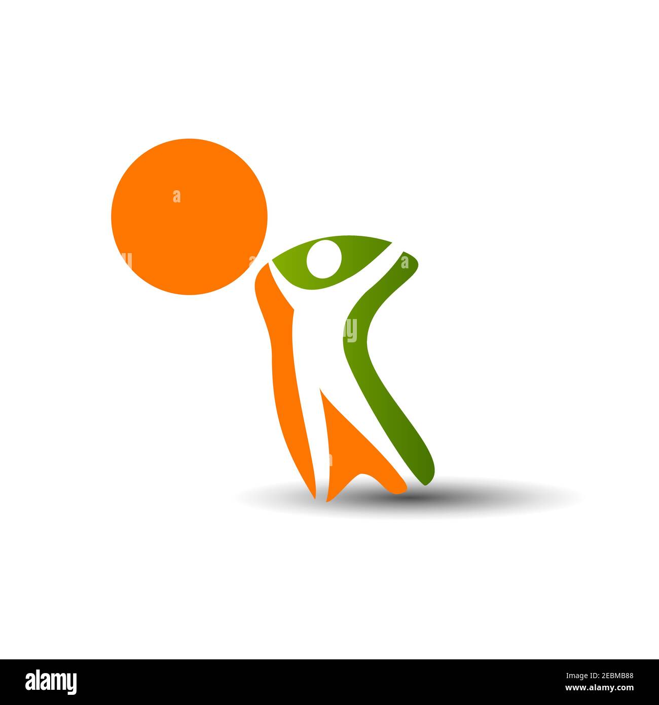 Abstract illustration design people care success health life icon ...