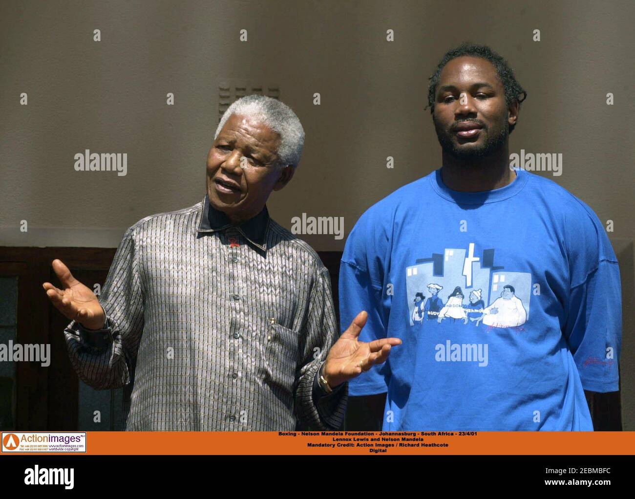 Lennox lewis and nelson mandela hi-res stock photography and images - Alamy
