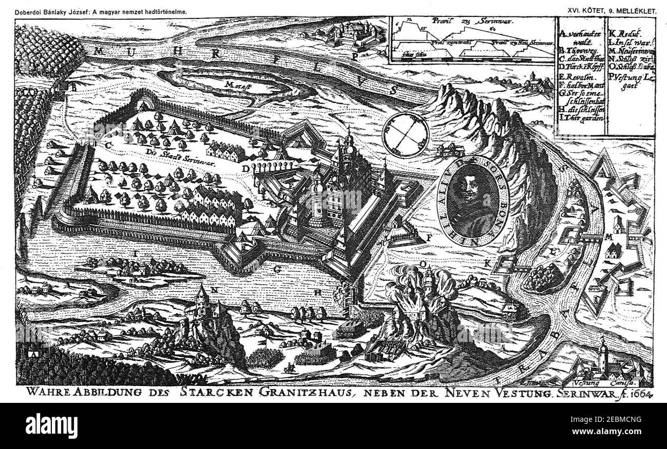 Novi Zrin (Zrínyiújvár) 1661-1664 Stock Photo - Alamy