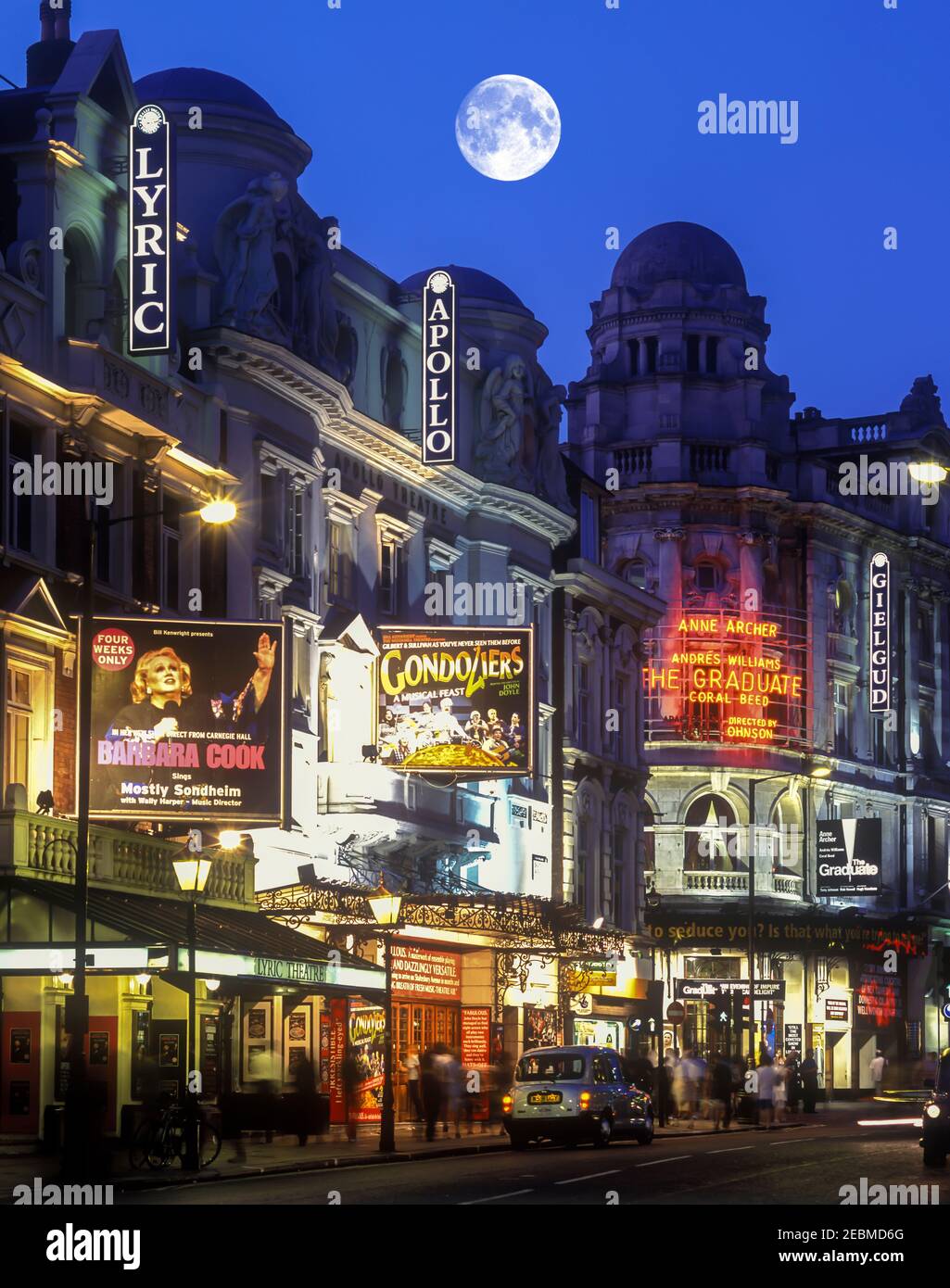 2001 HISTORICAL LYRIC APOLLO GIELGUD QUEENS THEATERS SHAFTSBURY AVENUE ...