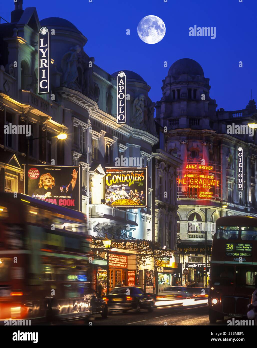 2001 HISTORICAL LYRIC APOLLO GIELGUD QUEENS THEATERS SHAFTSBURY AVENUE ...