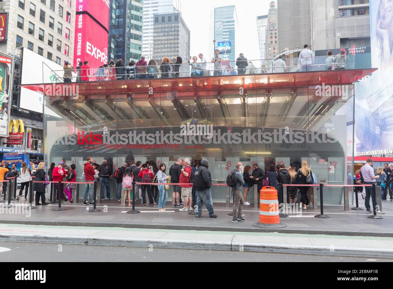 tkts discount ticket Booth in Times Square Stock Photo - Alamy