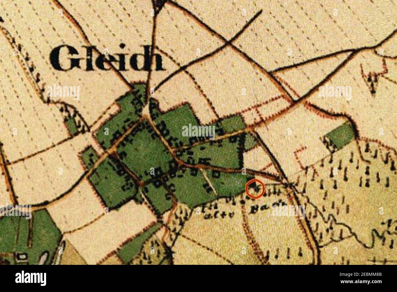 Nr. 17 Urkataster Geich Stock Photo - Alamy