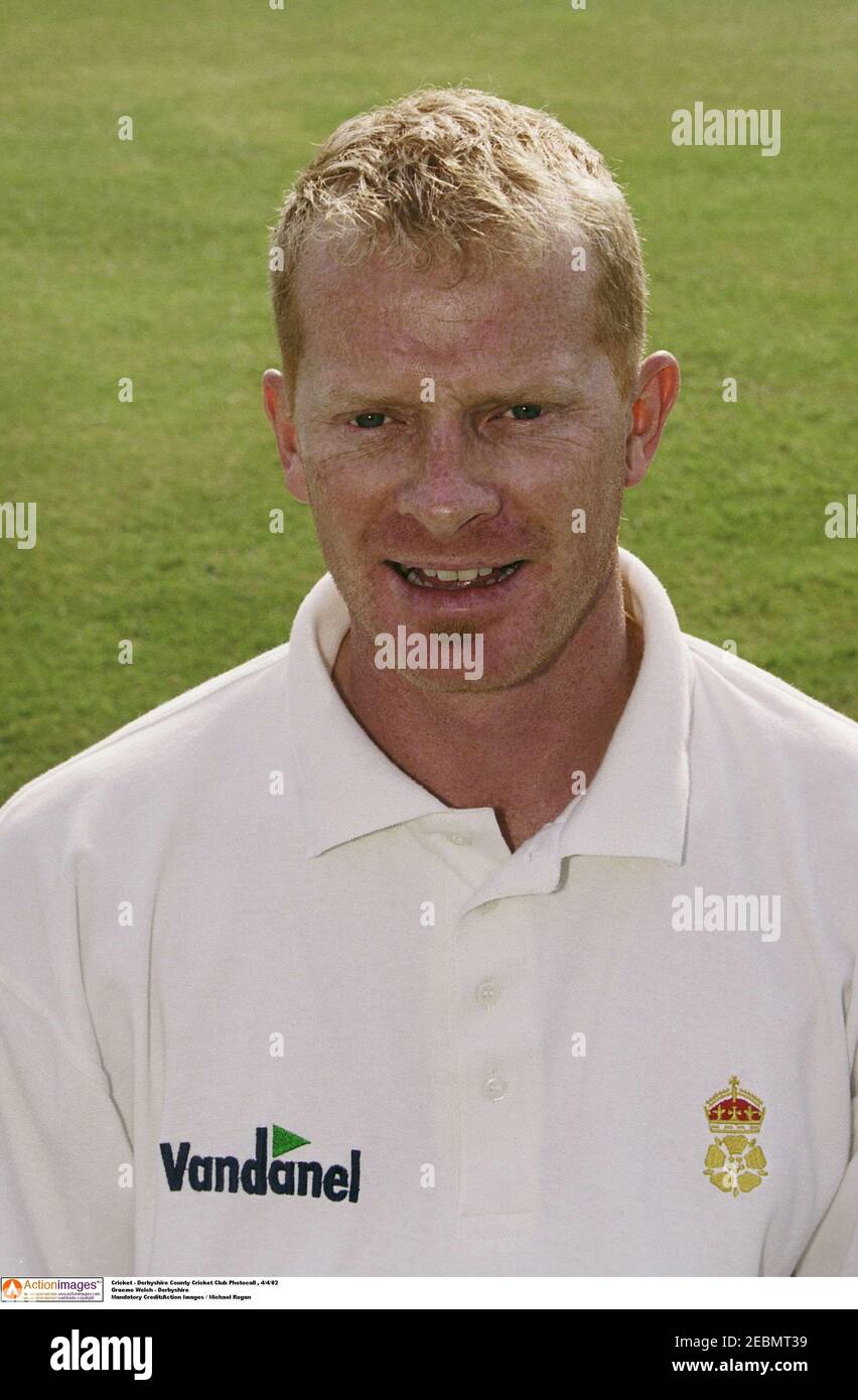 Cricket derbyshire county cricket club photocall hi-res stock ...