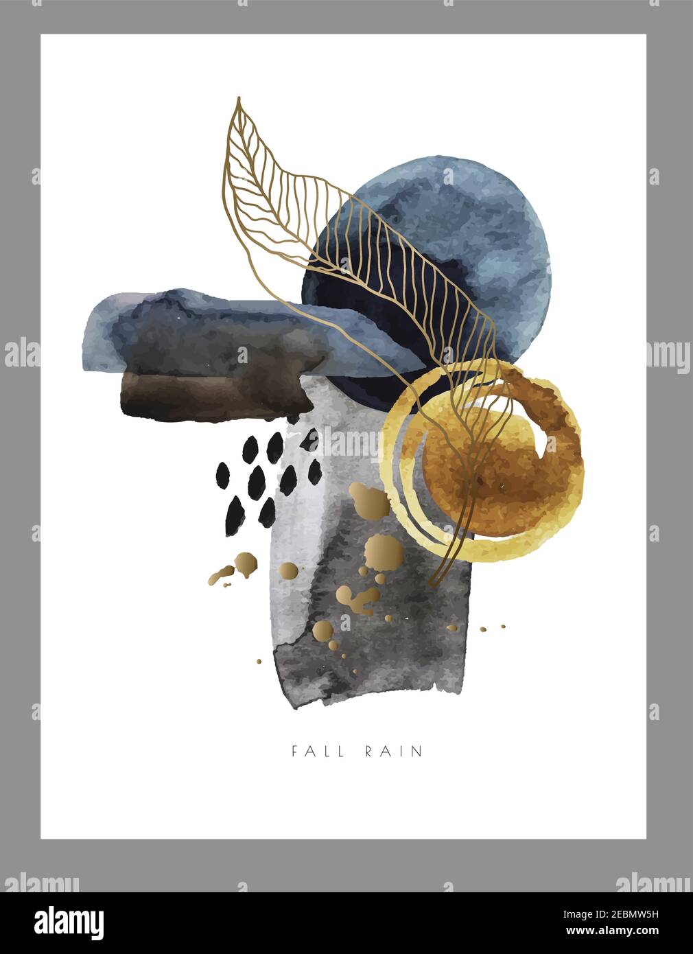 Watercolor abstract shape hi-res stock photography and images - Alamy