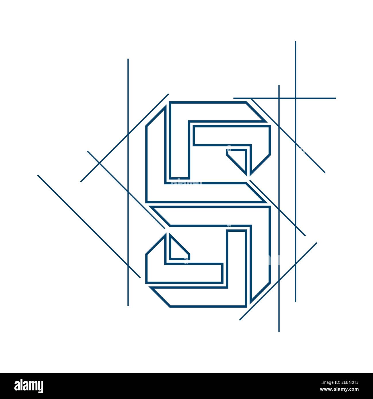 Collection design letter S on the white background. Vector illustration ...
