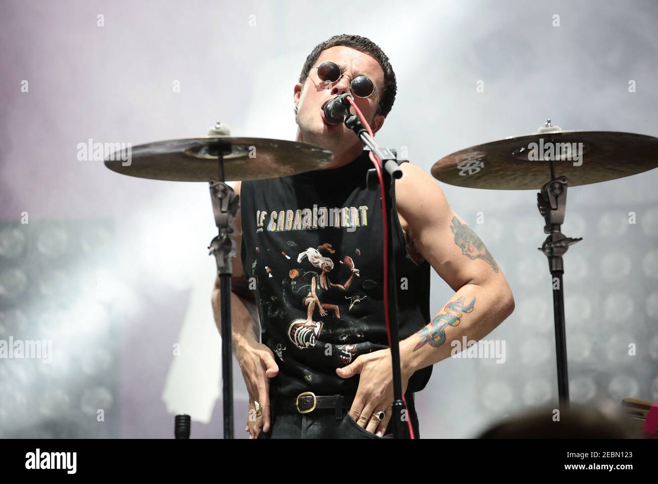 Isaac Holman of Slaves on the NME/Radio 1 stage at the 2015 Reading ...