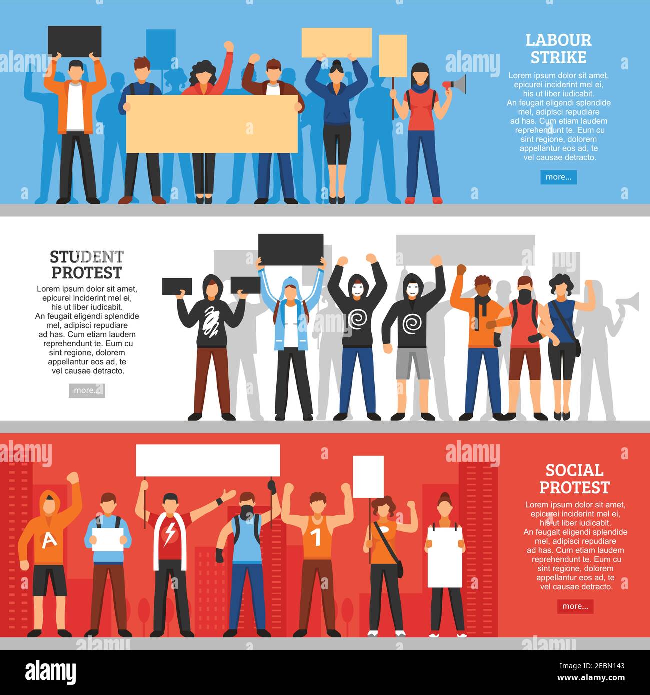 Placards read Stock Vector Images - Alamy