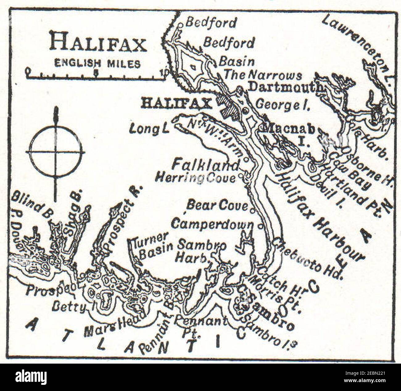 Halifax map hi-res stock photography and images - Alamy