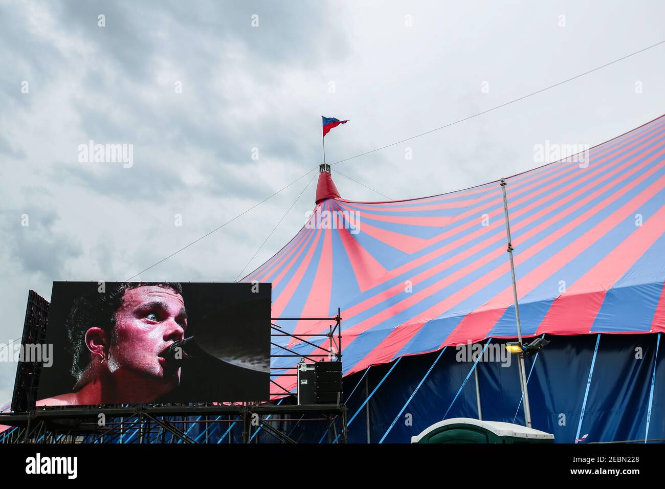 General views of the Saturday at the 2015 Reading Festival Stock Photo ...