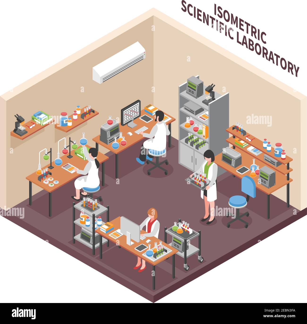 Research facility interior Stock Vector Images - Alamy