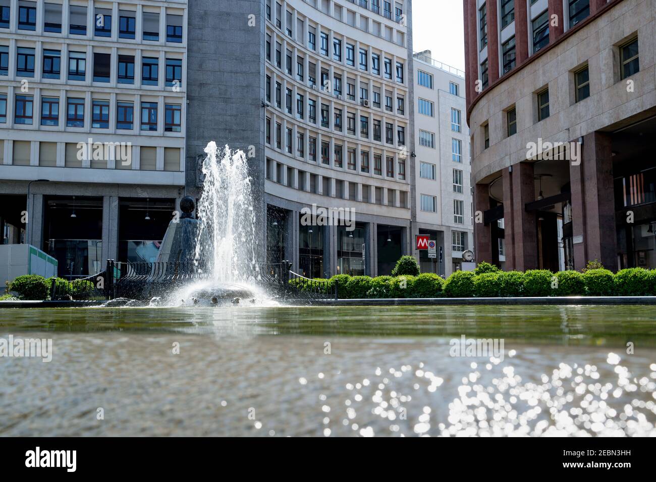 Empty streets due to covid-19 virus. Lockdown in european town. Strange ...