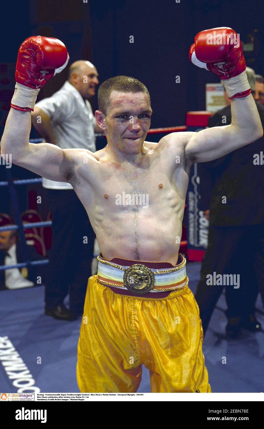 Boxing featherweight contest alex moon hi-res stock photography and ...