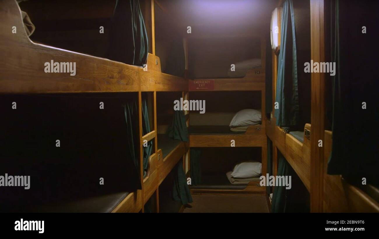 NTSB B-roll - Vision lower deck bunks (portside, facing aft Stock Photo ...