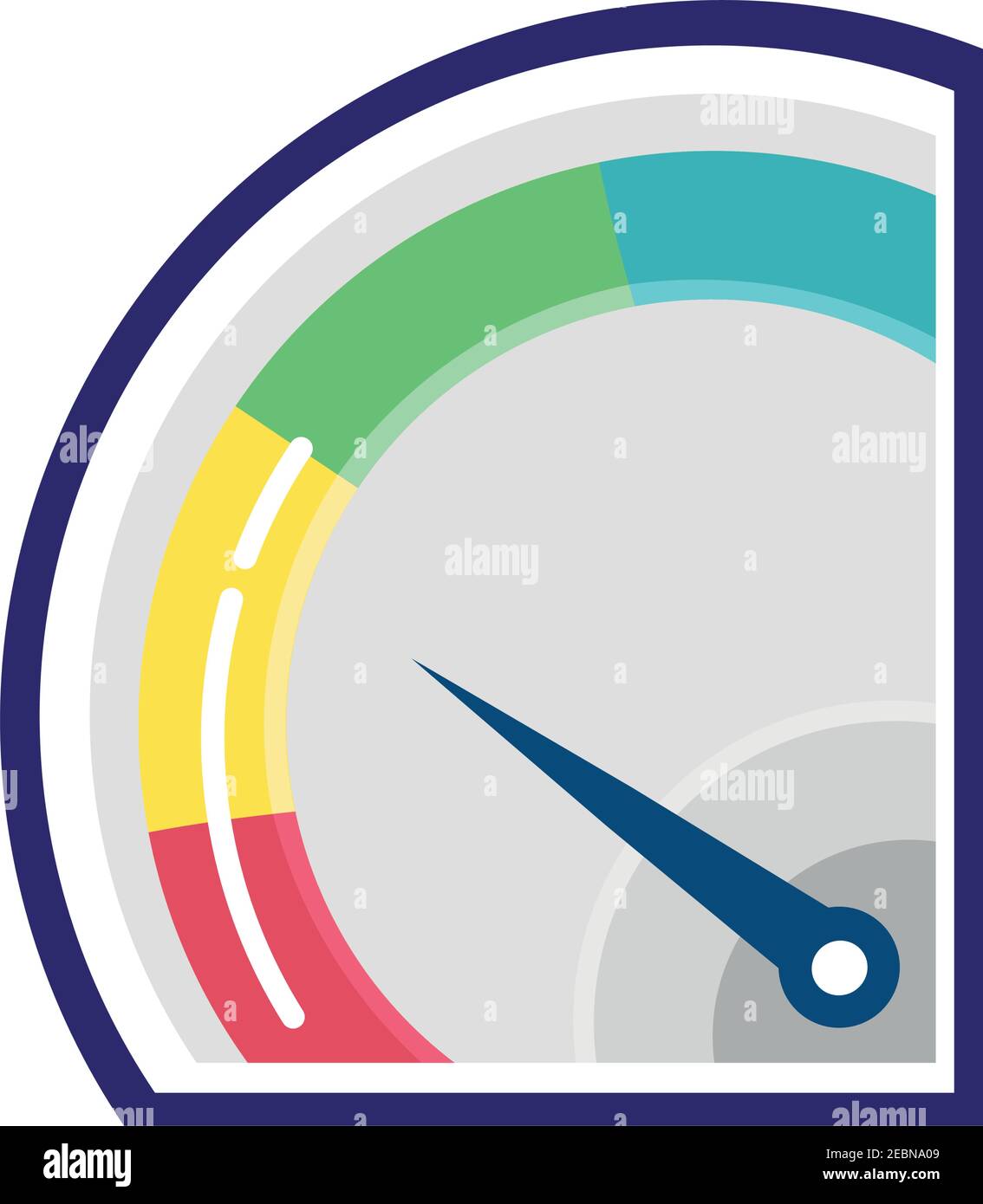 customer satisfaction gauge measure with colors Stock Vector Image ...