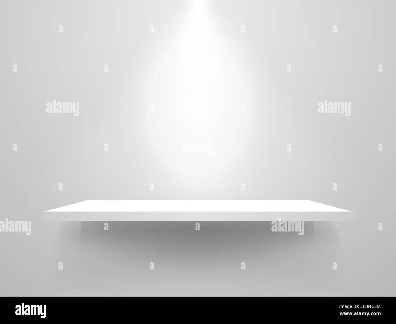 Empty white shelf product Stock Vector Images - Alamy