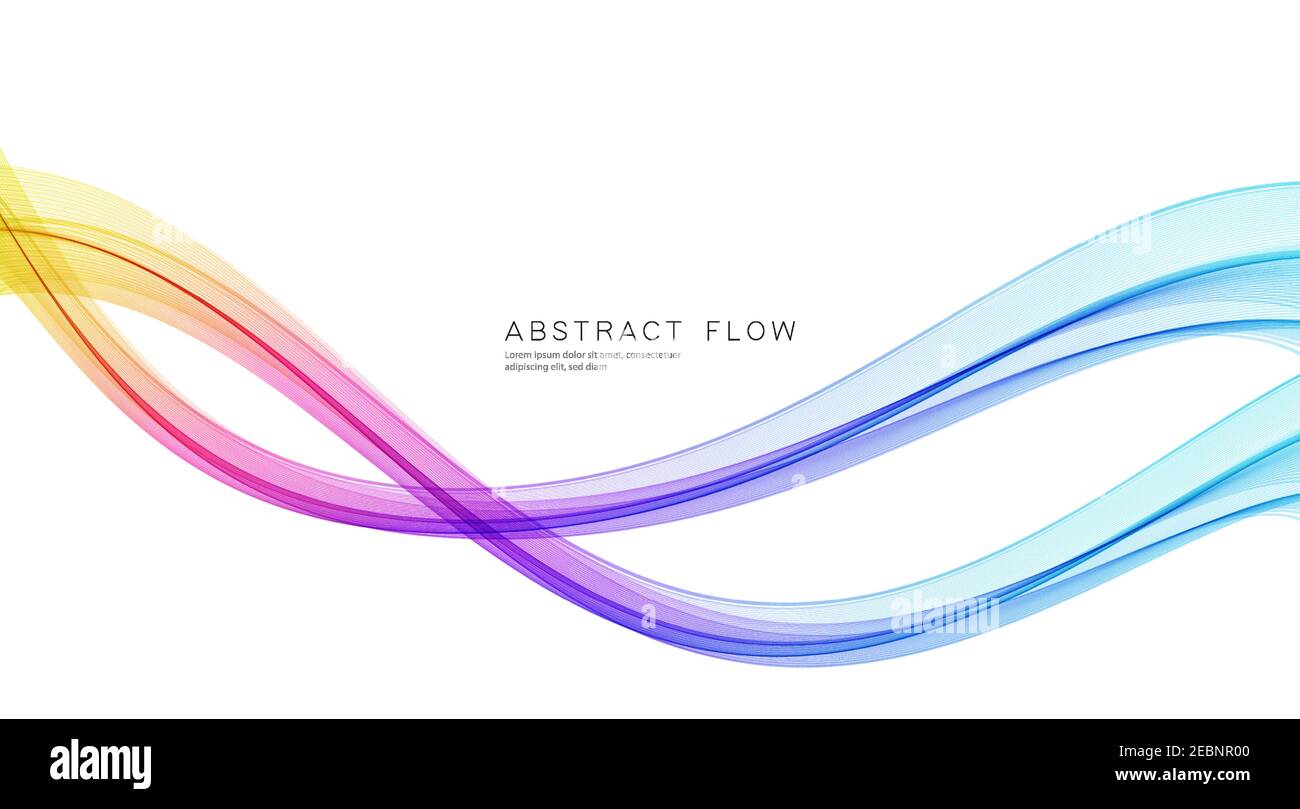 Abstract shiny color spectrum wave design element Stock Vector Image ...