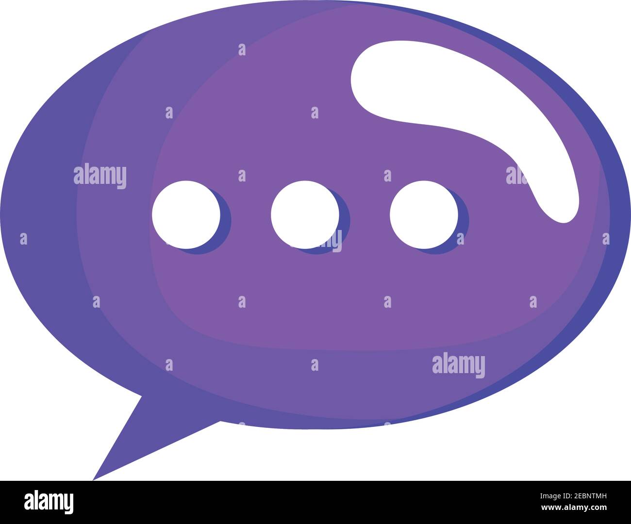 purple speech bubble social media icon Stock Vector Image & Art - Alamy