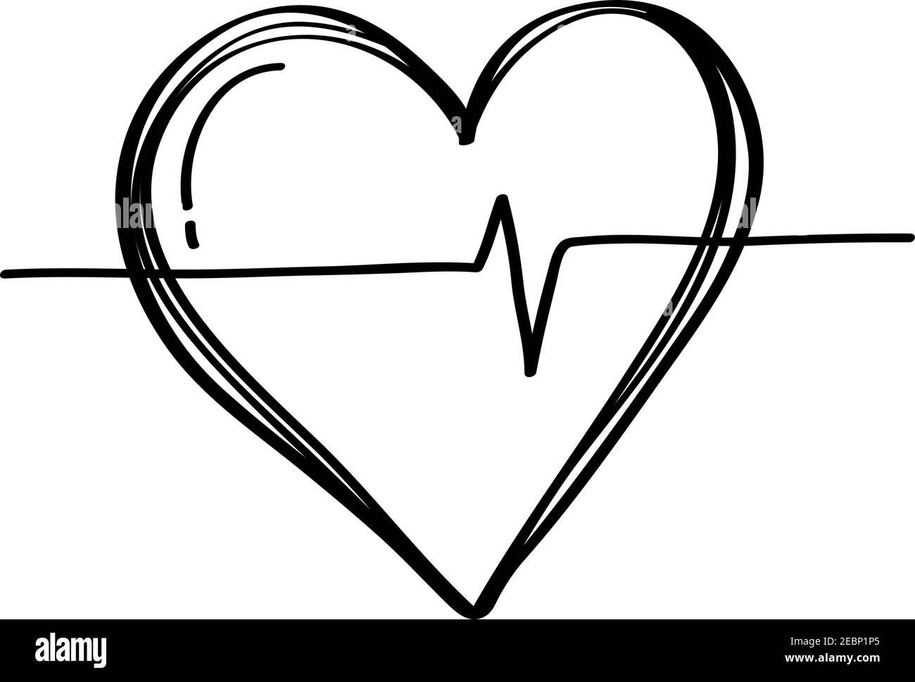 heart cardio doodle style icon Stock Vector Image & Art - Alamy