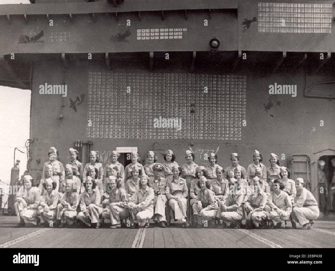 Nurses Transported on Board USS HANCOCK (Nov 1945 Stock Photo - Alamy